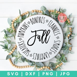Fall Words SVG Fall Quote Svg Autumn SVG File Fall SVG Dxf - Etsy