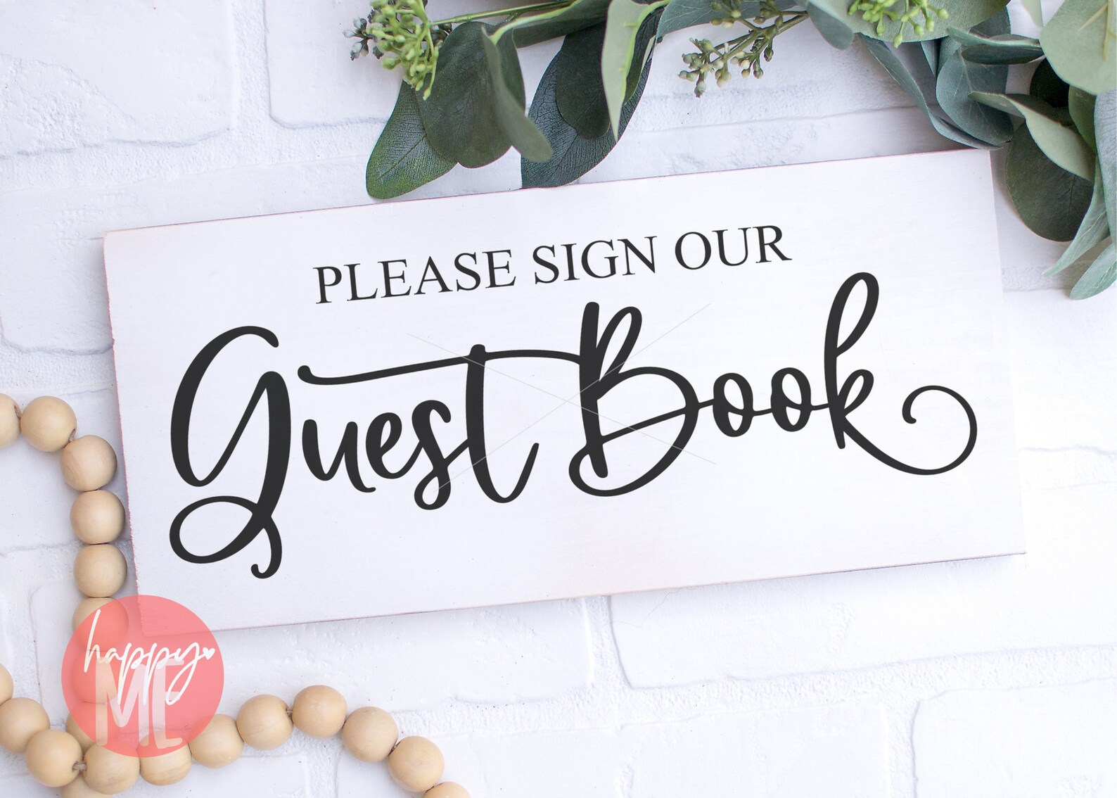 Please Sign Our Guest Book SVG Wedding SVG File Wedding - Etsy