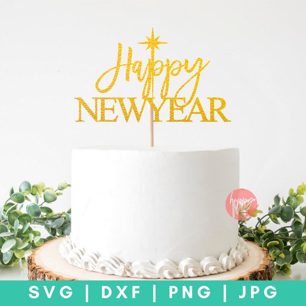 New Year Cake Topper - Etsy