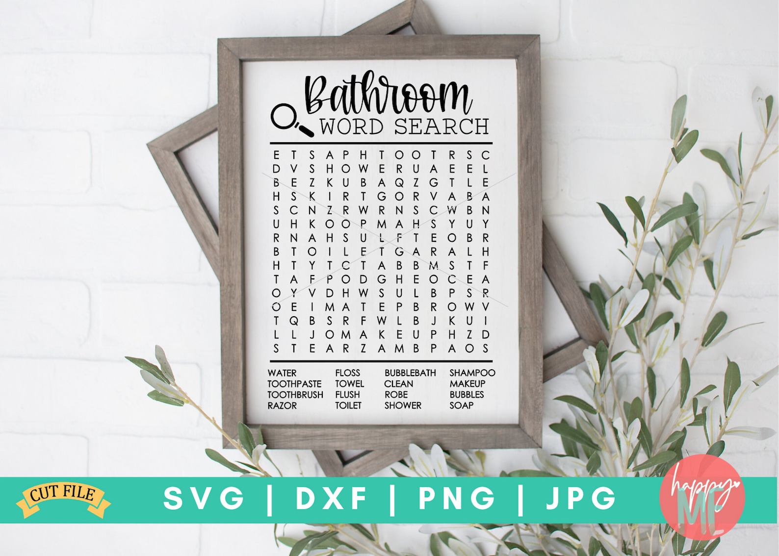 Bathroom Word Search SVG Word Search SVG Bathroom Signs Svg - Etsy Canada