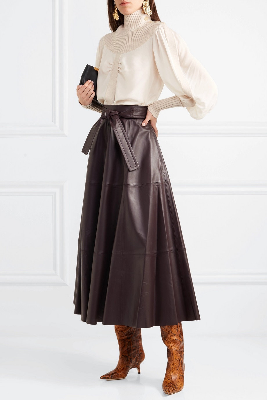 Damen Lederrock Echt Lammfell Leder Langformat Rock Slim Fit | Etsy