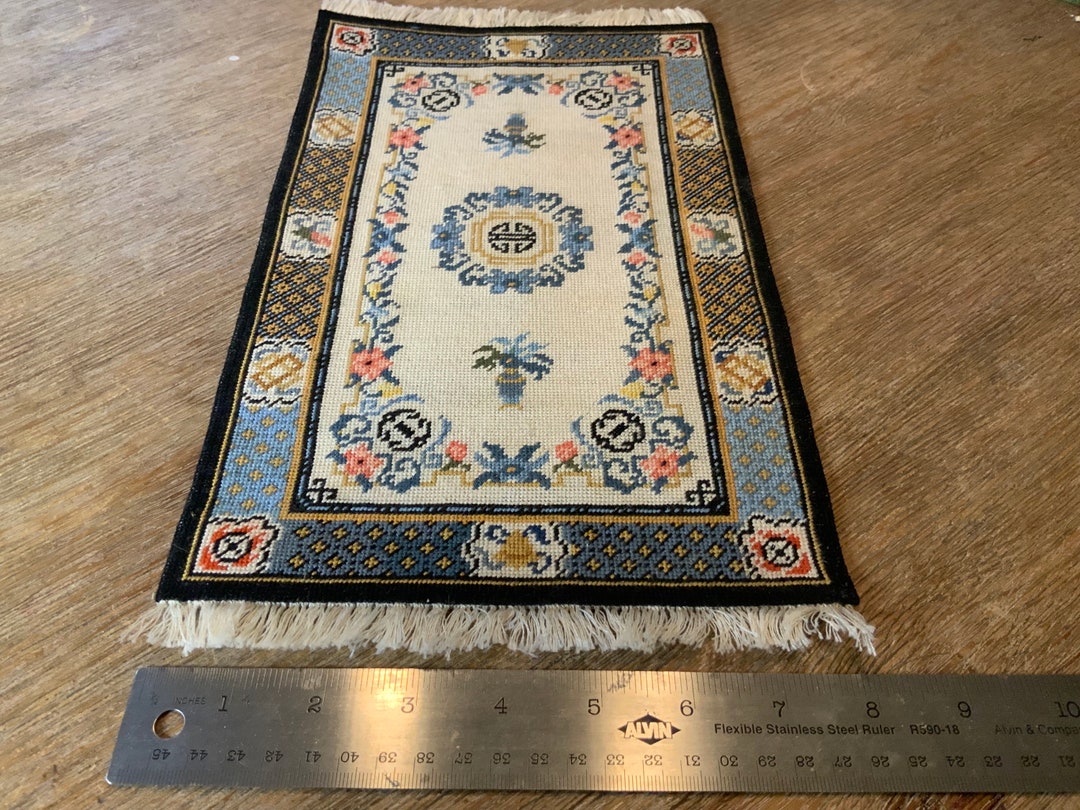 Vintage Petit Point Dollhouse Rug - Etsy