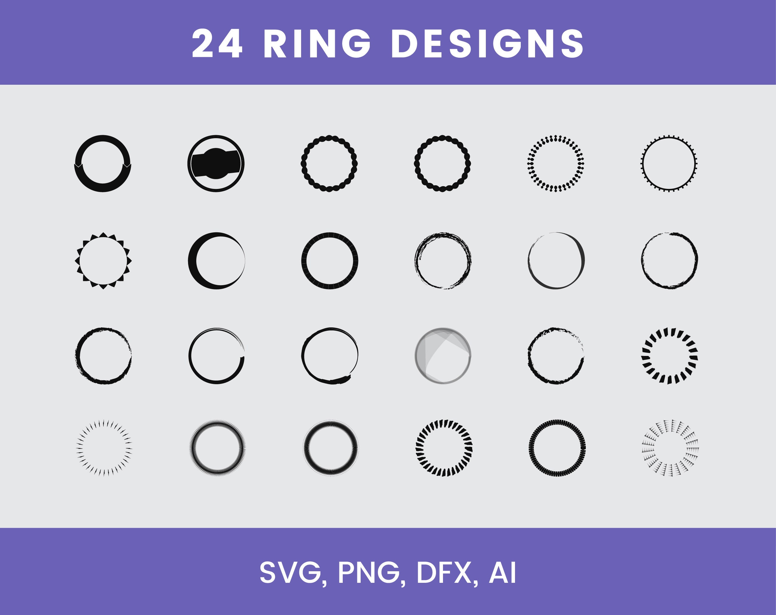 24 Unique Badges Svg / Vector Badges Svg / Files for Cricut / Cut Files ...