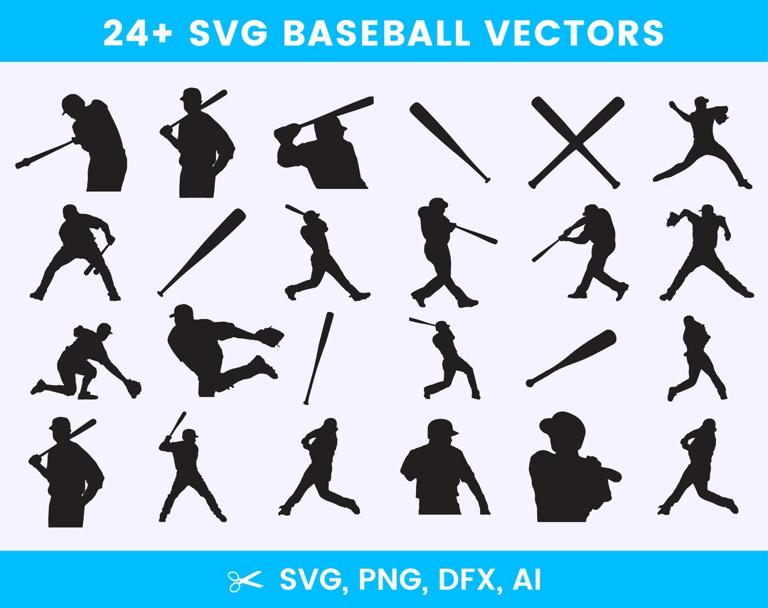 Baseball SVG, Vector Designs - Baseball Cricut Vector Logos - Etsy