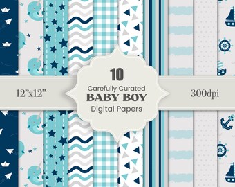 Digital Paper Pack Scrapbook Papers Personal and Commercial Use Baby ...