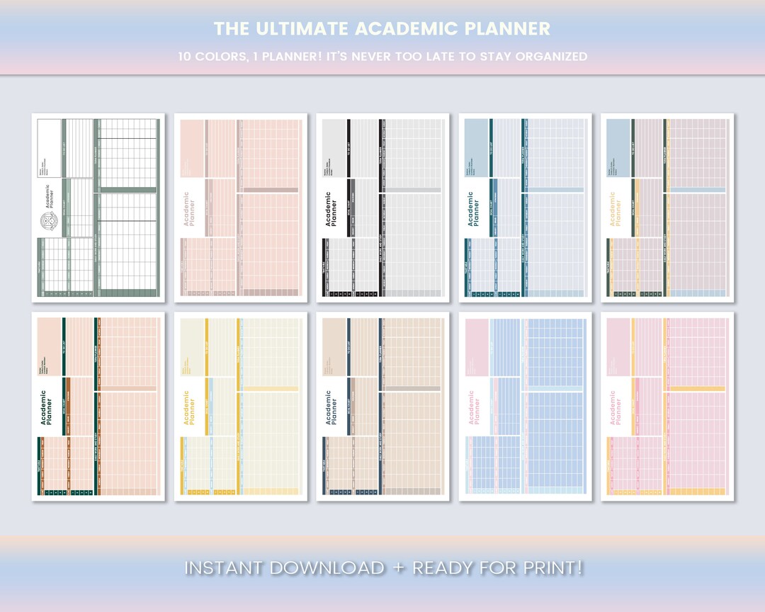 2021 Academic Planner, Student Planner, College Student Planner ...