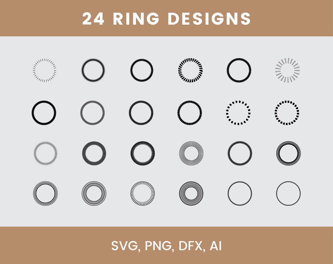 24 Circle Badges Svg / Vector Badges Svg / Files for Cricut / Cut Files ...