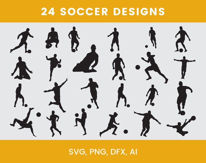 Soccer/football Vector Graphic Instant Download SVG File for Cricut ...