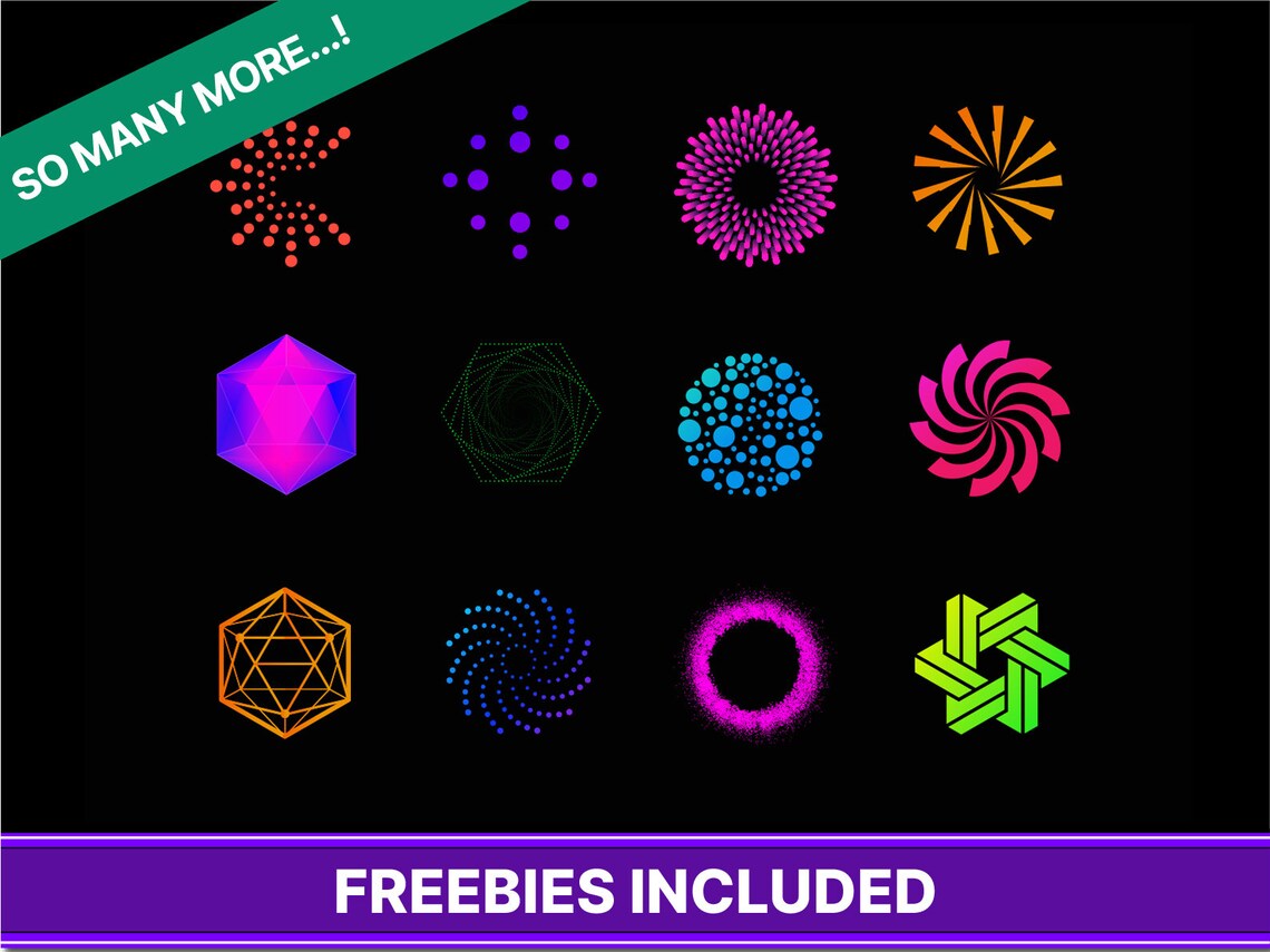 96 Triangle Shapes Pt2, Shapes BIG BUNDLE Svg, Triangle Abstract Vector ...