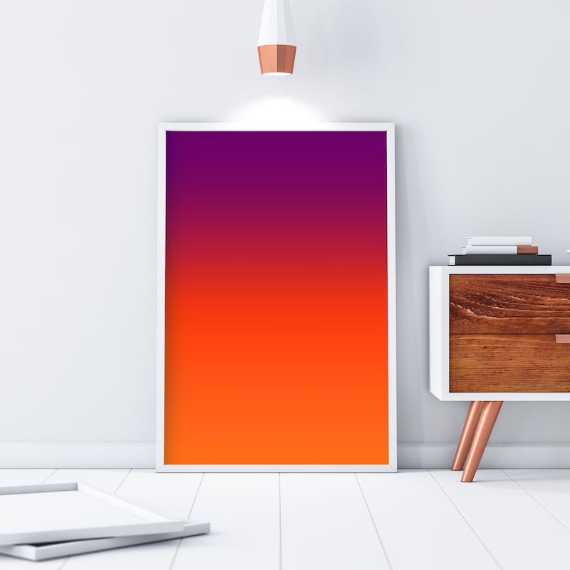 Gradient Art Print - Etsy