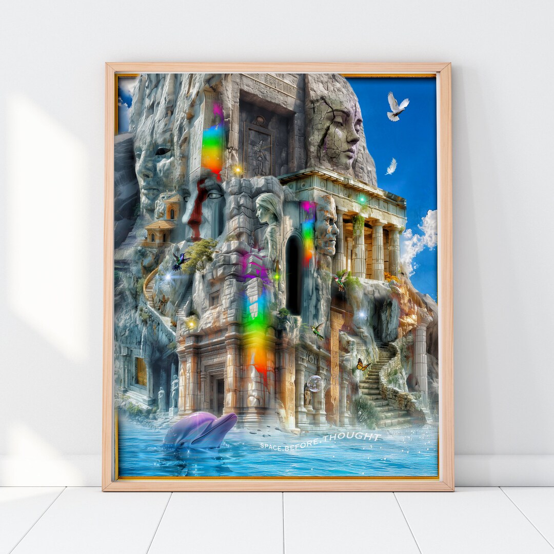 ANCIENT STRUCTURES - Visionary Art Giclee Poster - 16 X 20 Inch - Etsy