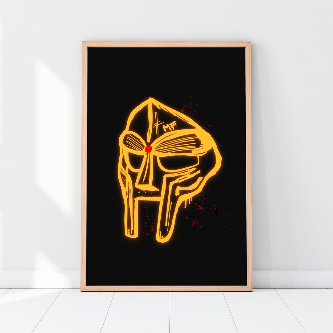 MF DOOM Art Mf Doom Poster, Mf Doom Wall Art, Mf Doom Prints, Hip Hop ...