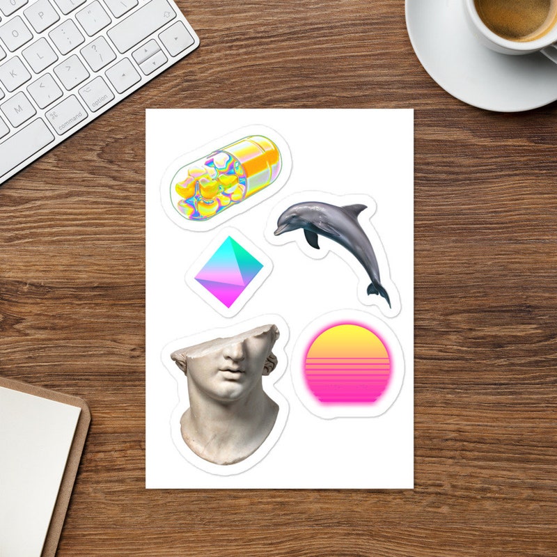 Vaporwave Sticker - Etsy