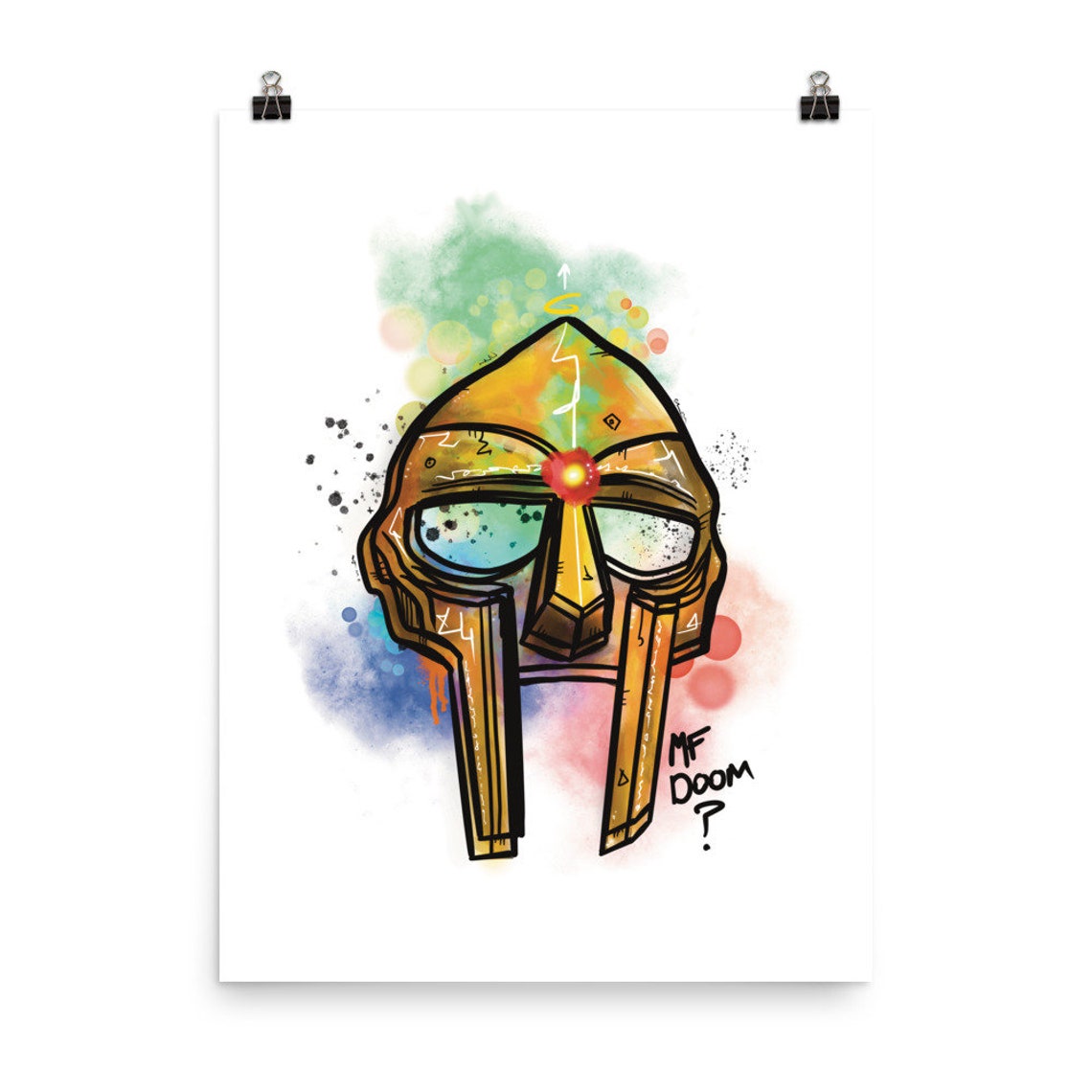 MF DOOM Art DOOM Poster Mf Doom Prints Rap Art Hip Hop | Etsy