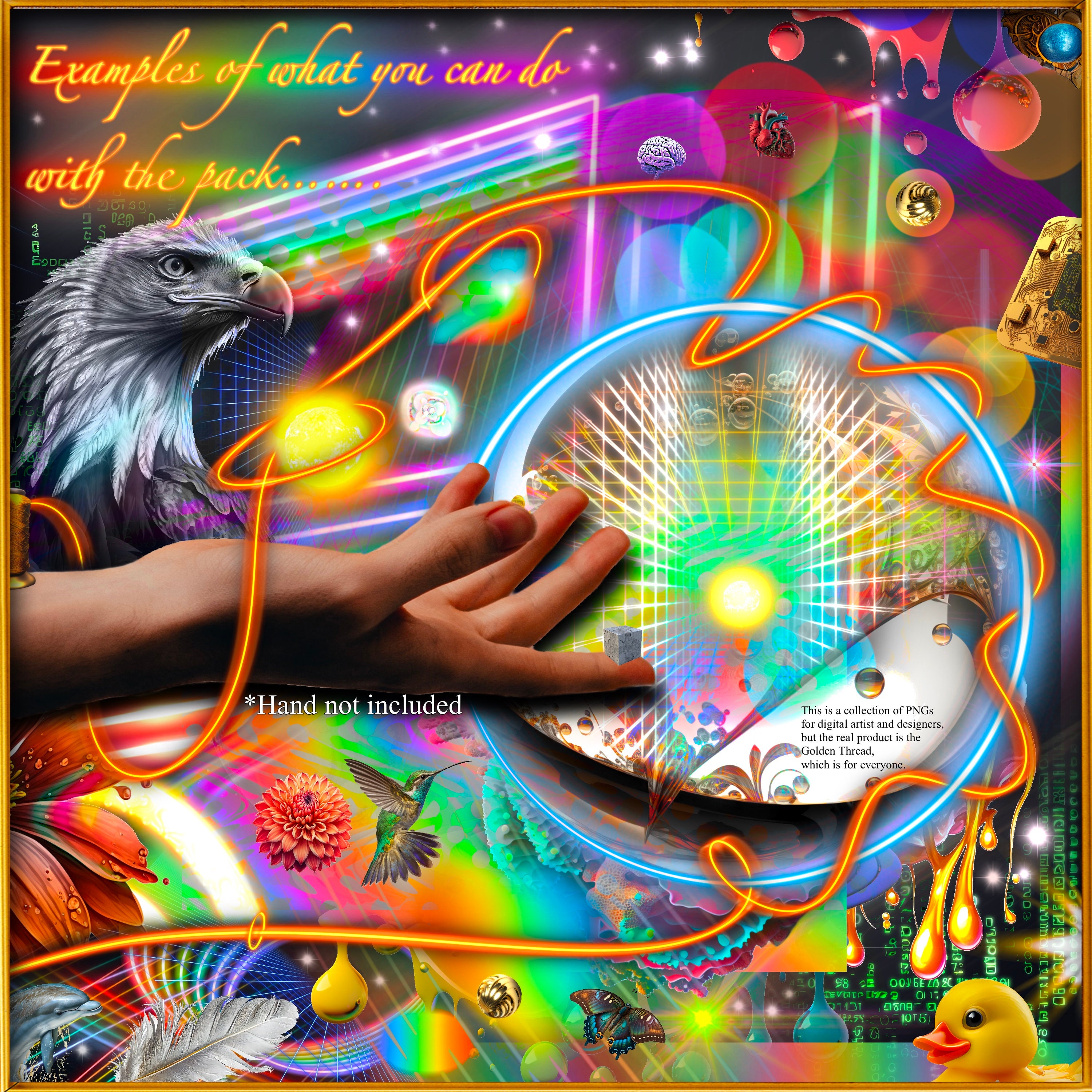 Visionary Light Wizardry PNG Pack: Psychedelic Art (digital Download ...