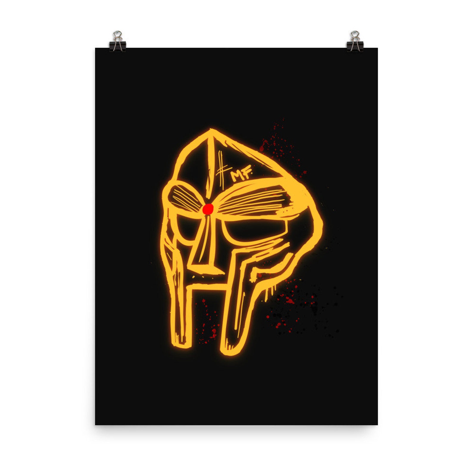 MF DOOM Art Mf Doom Poster Mf Doom Wall Art Mf Doom - Etsy