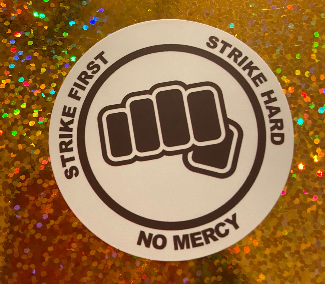 Cobra Kai Fist B/W Dojo Logo Lightweight Vinyl Waterproof Decl Small ...