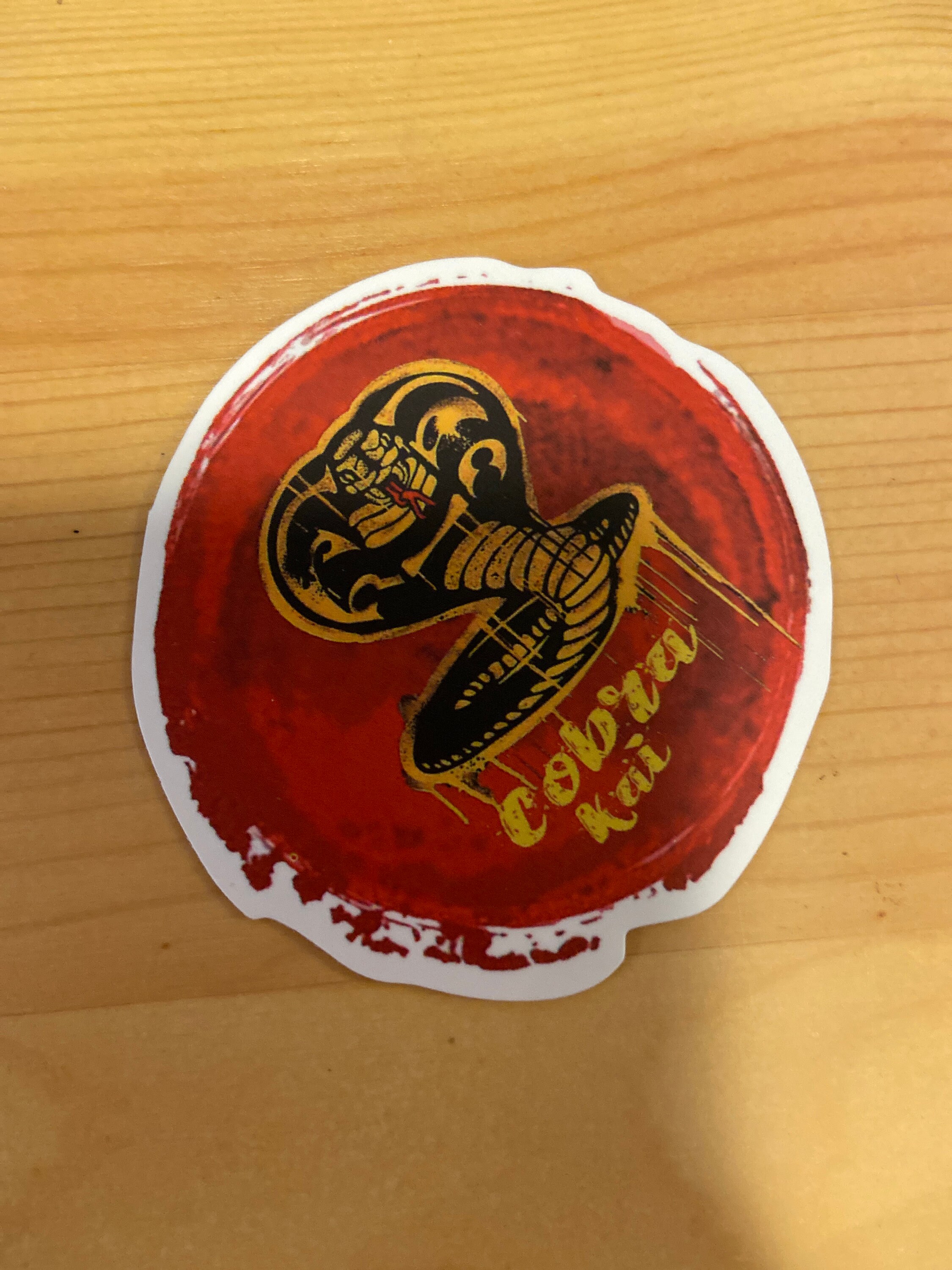 Cobra Kai Karate Kid Red Snake Logo Dojo Matte Vinyl Sticker - Etsy