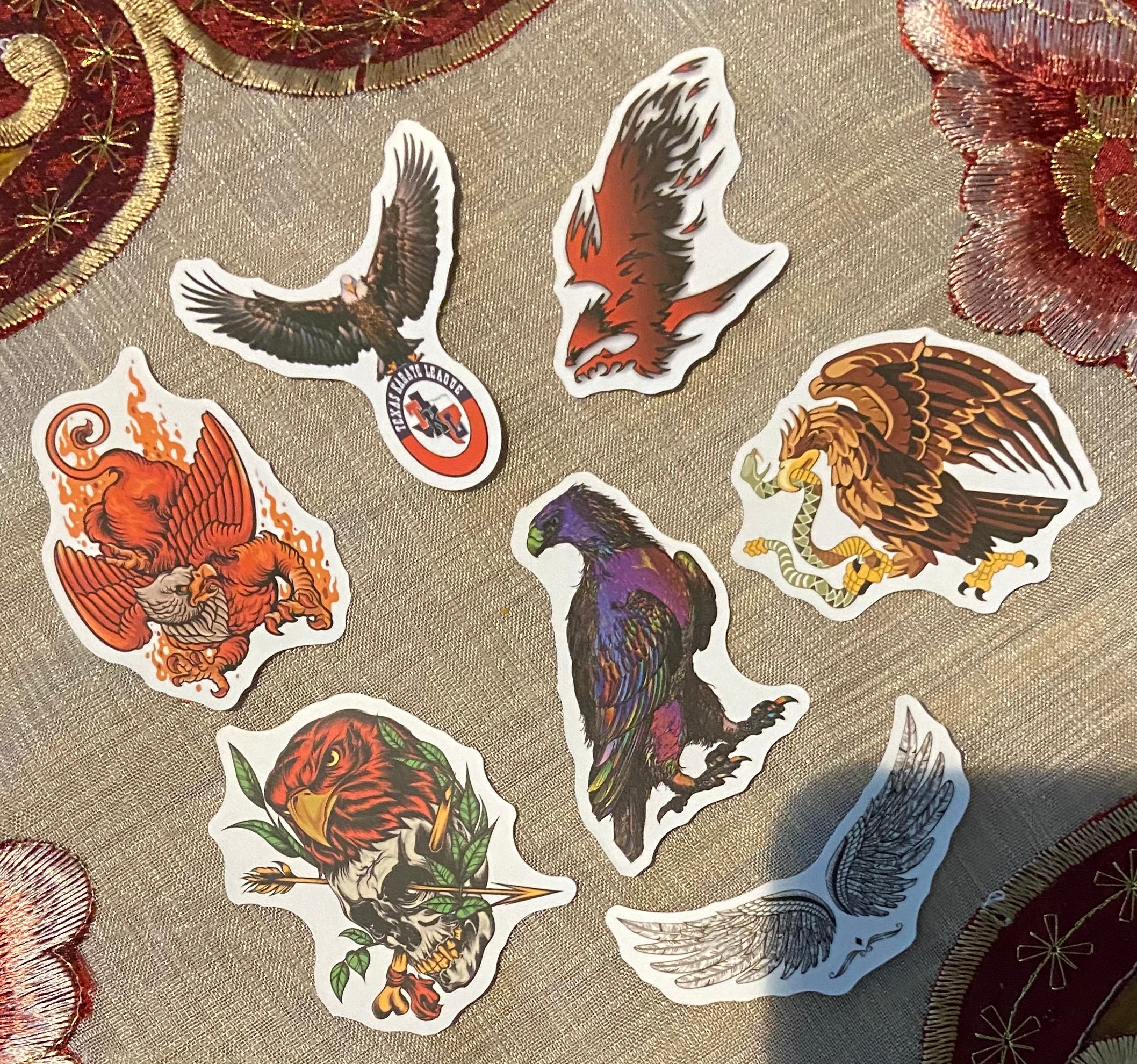 Set Of 7 Eagle Fang Cobra Kai wings Various image Lightweight | Etsy