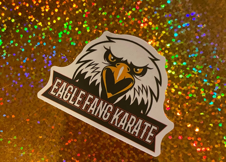 Eagle Fang Karate Kid Cobra Kai Logo Mascot Graphic Lightweight Vinyl ...