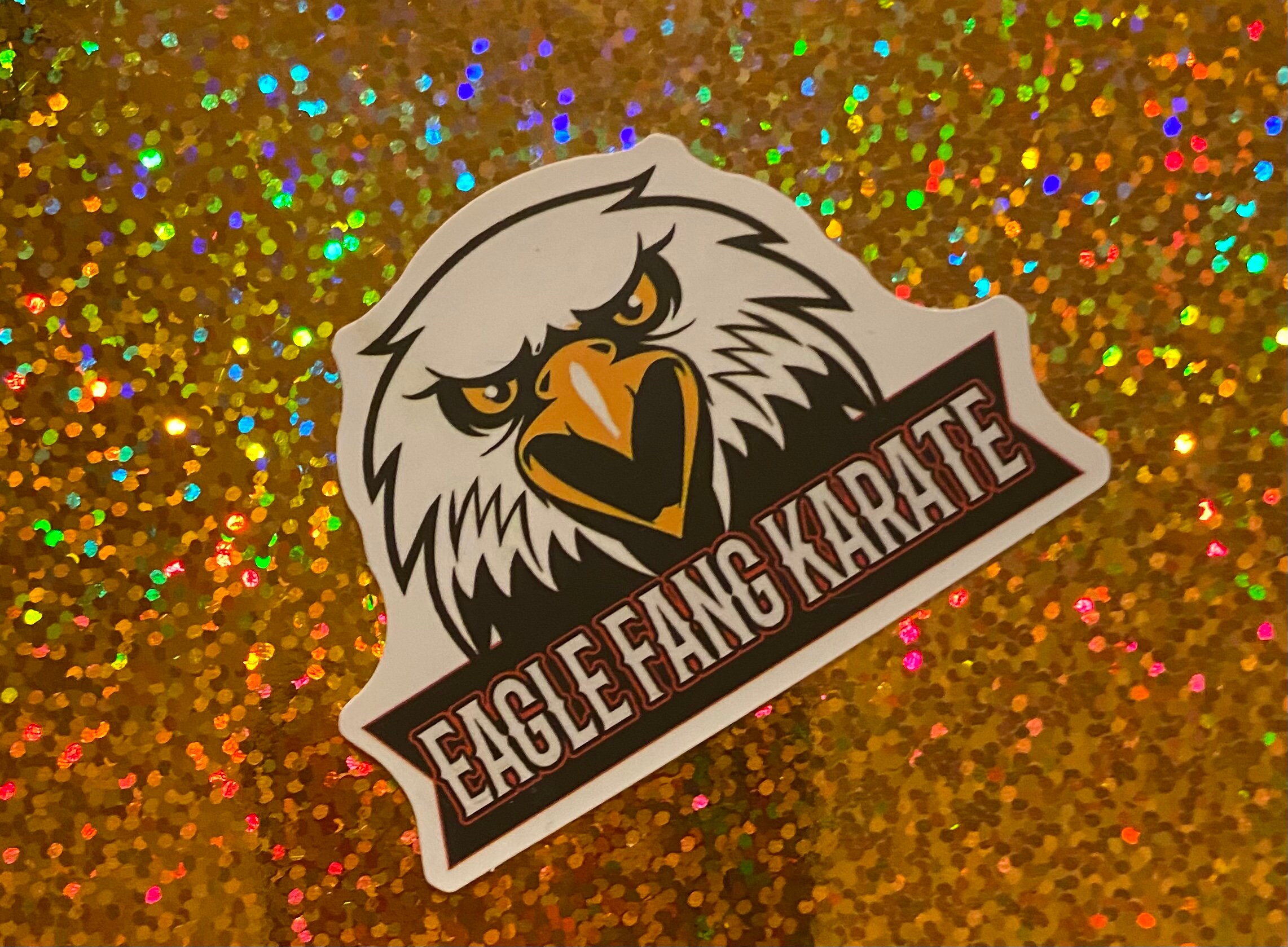 Eagle Fang Karate Kid Cobra Kai Logo Mascot Graphic Lightweight Vinyl Decal Waterproof Laptop ...