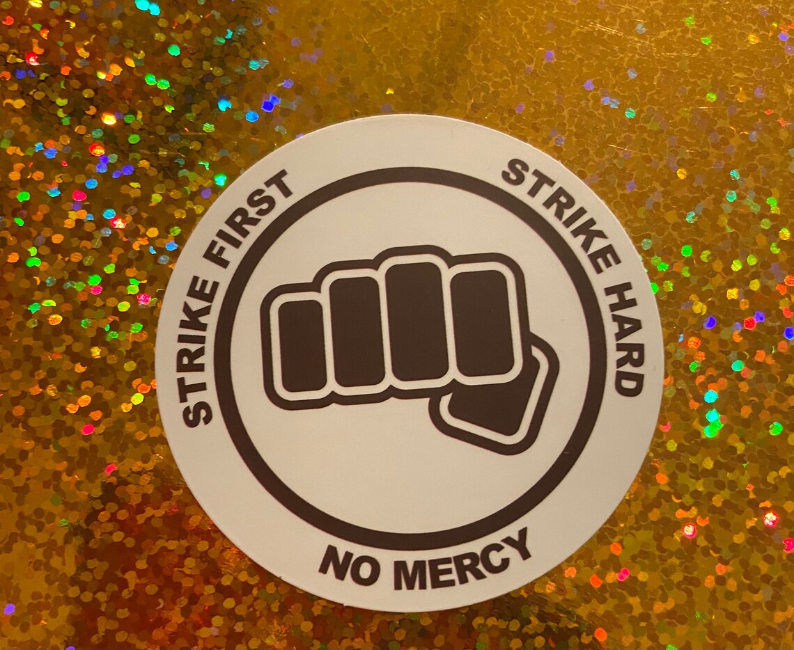 Cobra Kai Fist B/W Dojo Logo Lightweight Vinyl Waterproof Decl Small ...