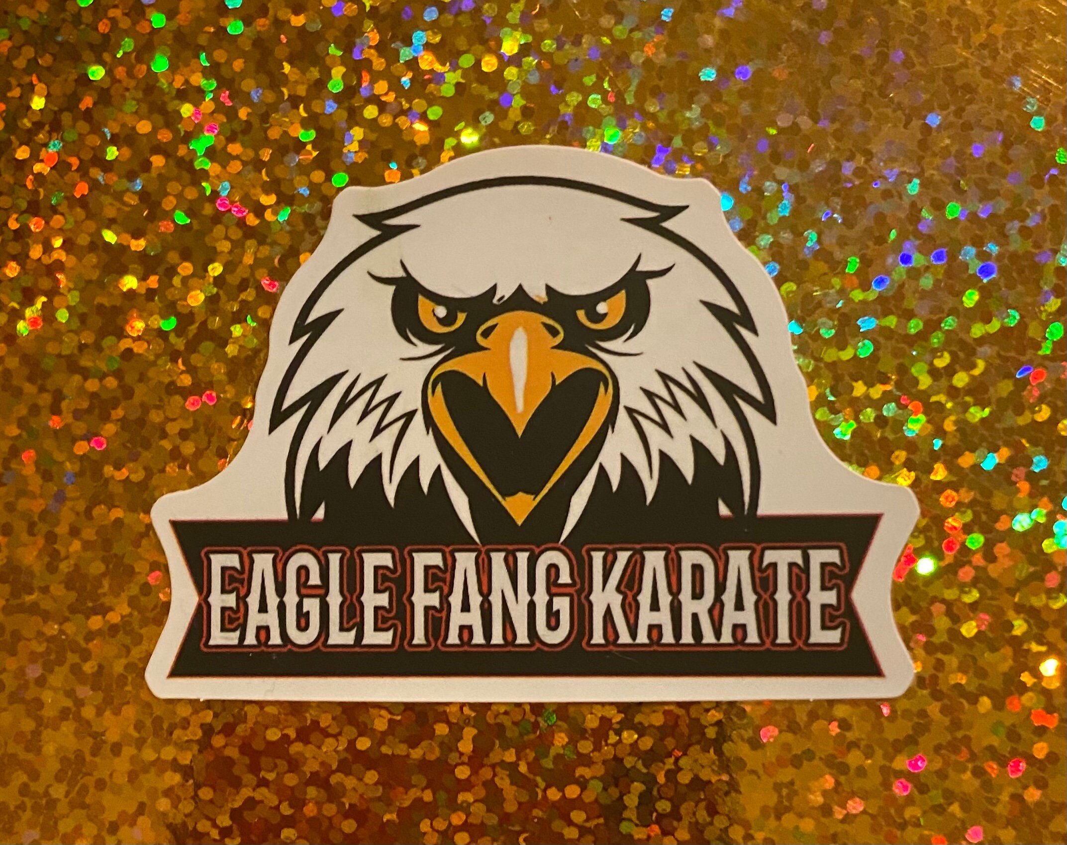 Eagle Fang Karate Kid Cobra Kai Logo Mascot Graphic Lightweight Vinyl Decal Waterproof Laptop ...