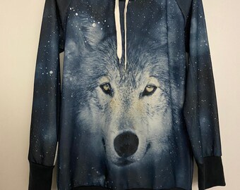Galaxy Wolf Hoodie - Etsy