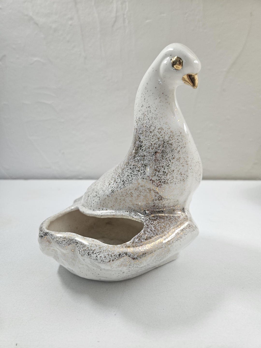 Vintage Royal Fleet Mourning Dove Retro Den Decor, White Ceramic Bird ...