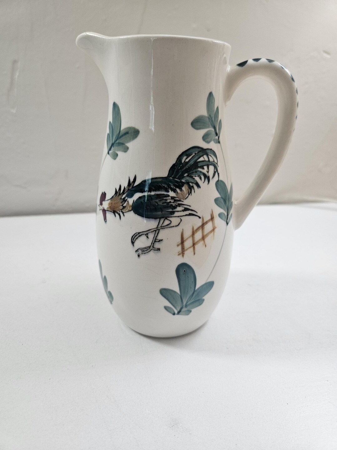 Vintage Rooster Pitcher From Japan, Vintage Rooster Vase, Japanese ...