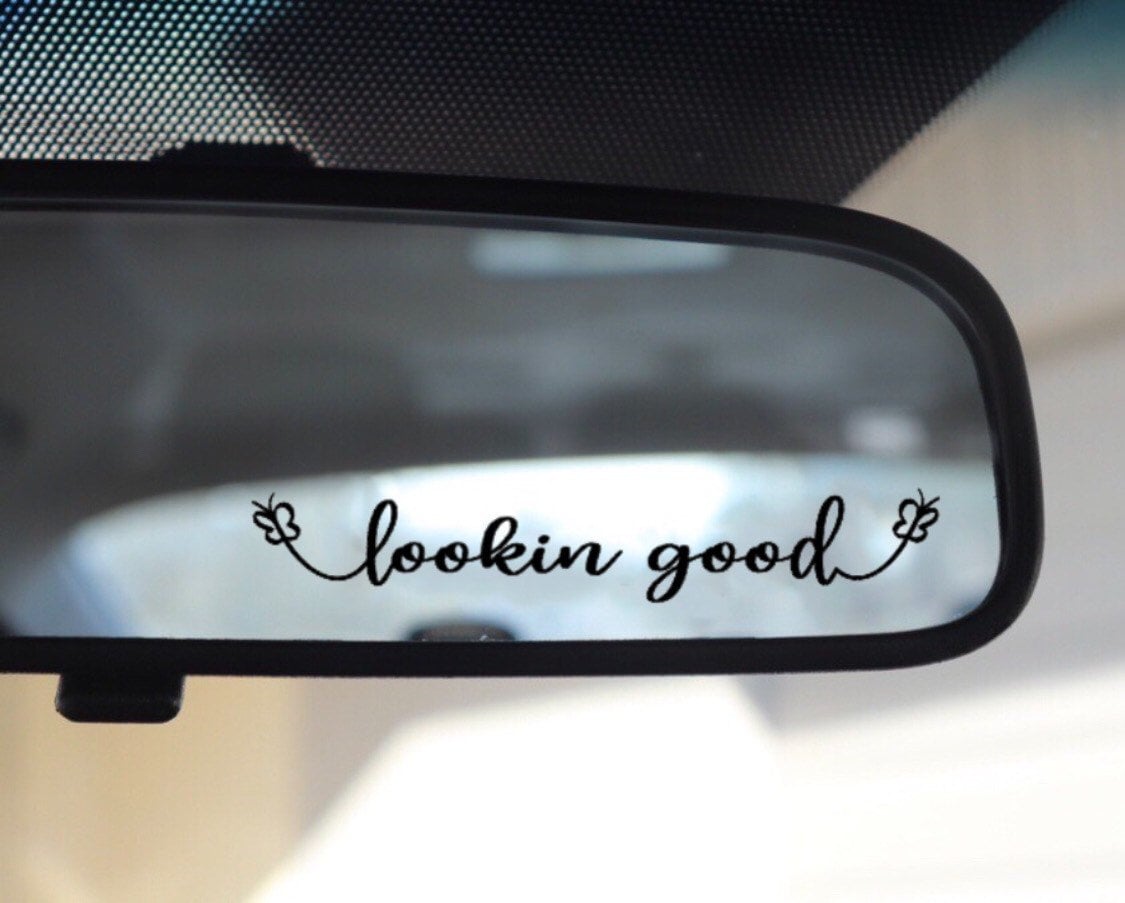 Calcomanía del espejo trasero // Calcomanía de coche // - Etsy España