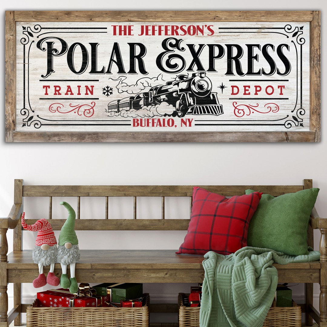 Personalized Christmas Polar Express Decoration Custom Holiday ...