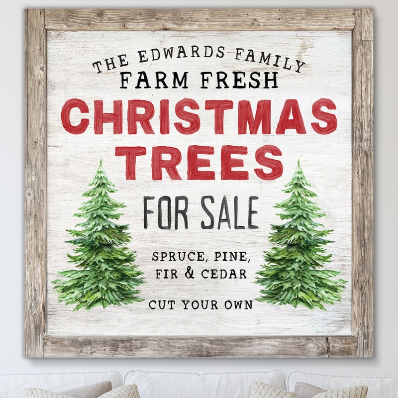 Tree Farm Sign - Etsy