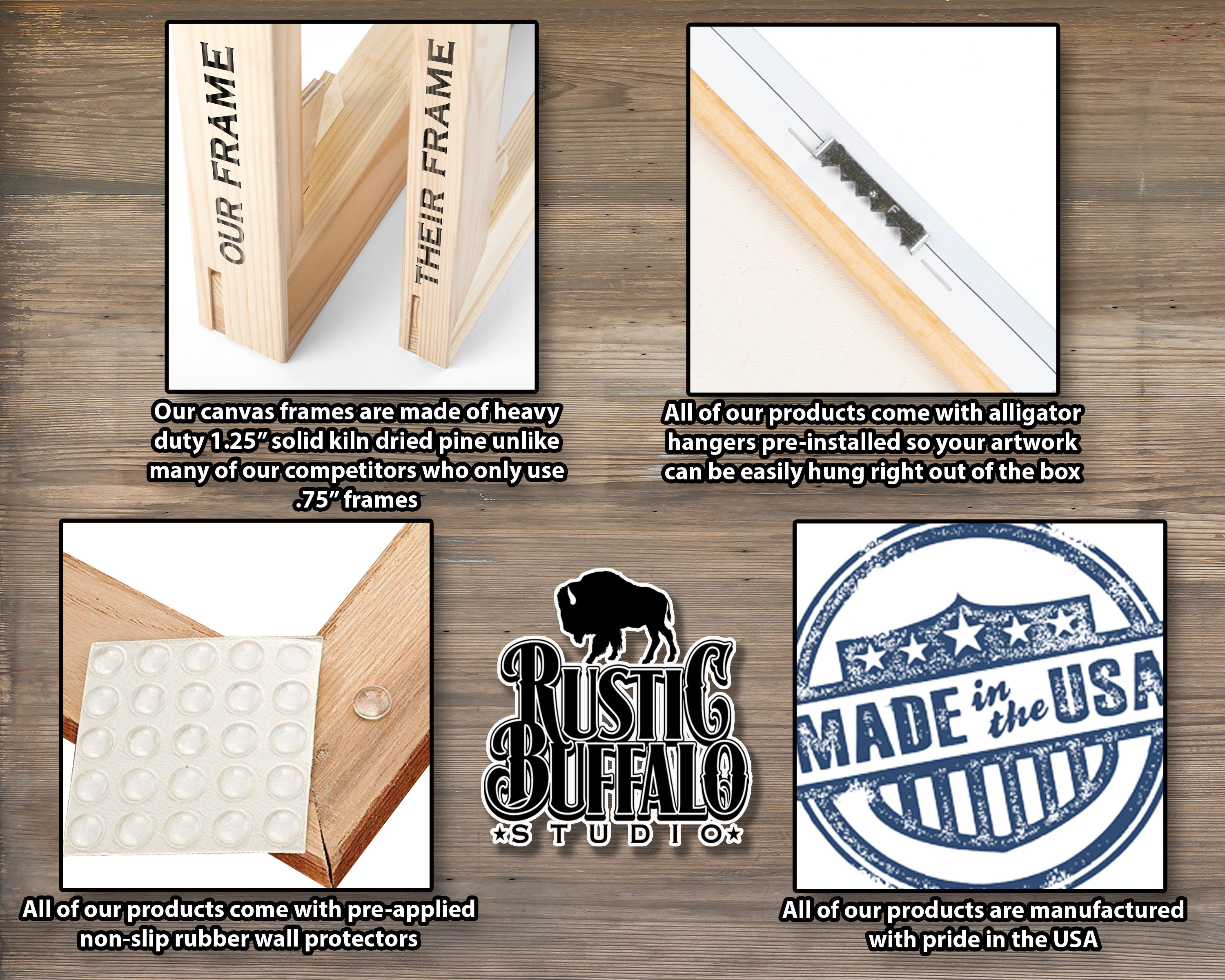 Personalized Antiques Sign Modern Farmhouse Rustic Wall Decor Canvas ...