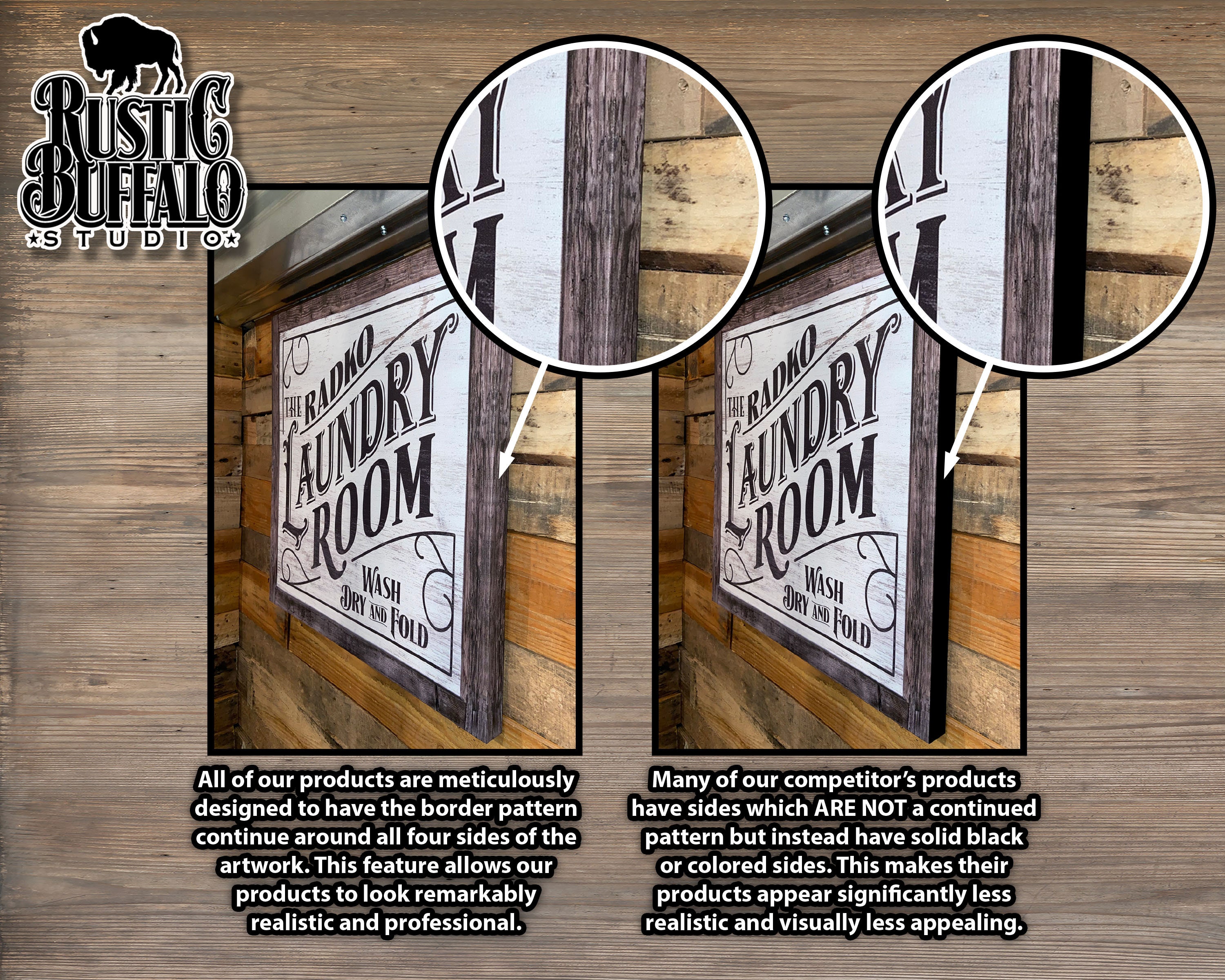 Personalized Ice Cream Sign Modern Farmhouse Rustic Wall Decor Canvas ...