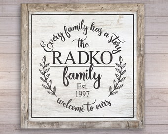 Personalized General Store Sign Modern Farmhouse Rustic Wall Decor ...