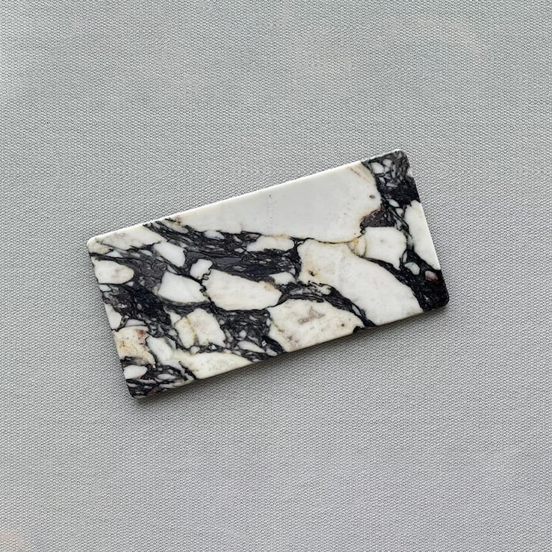 Calacatta Viola Solid Marble Rectangle Tray Natural Marble - Etsy