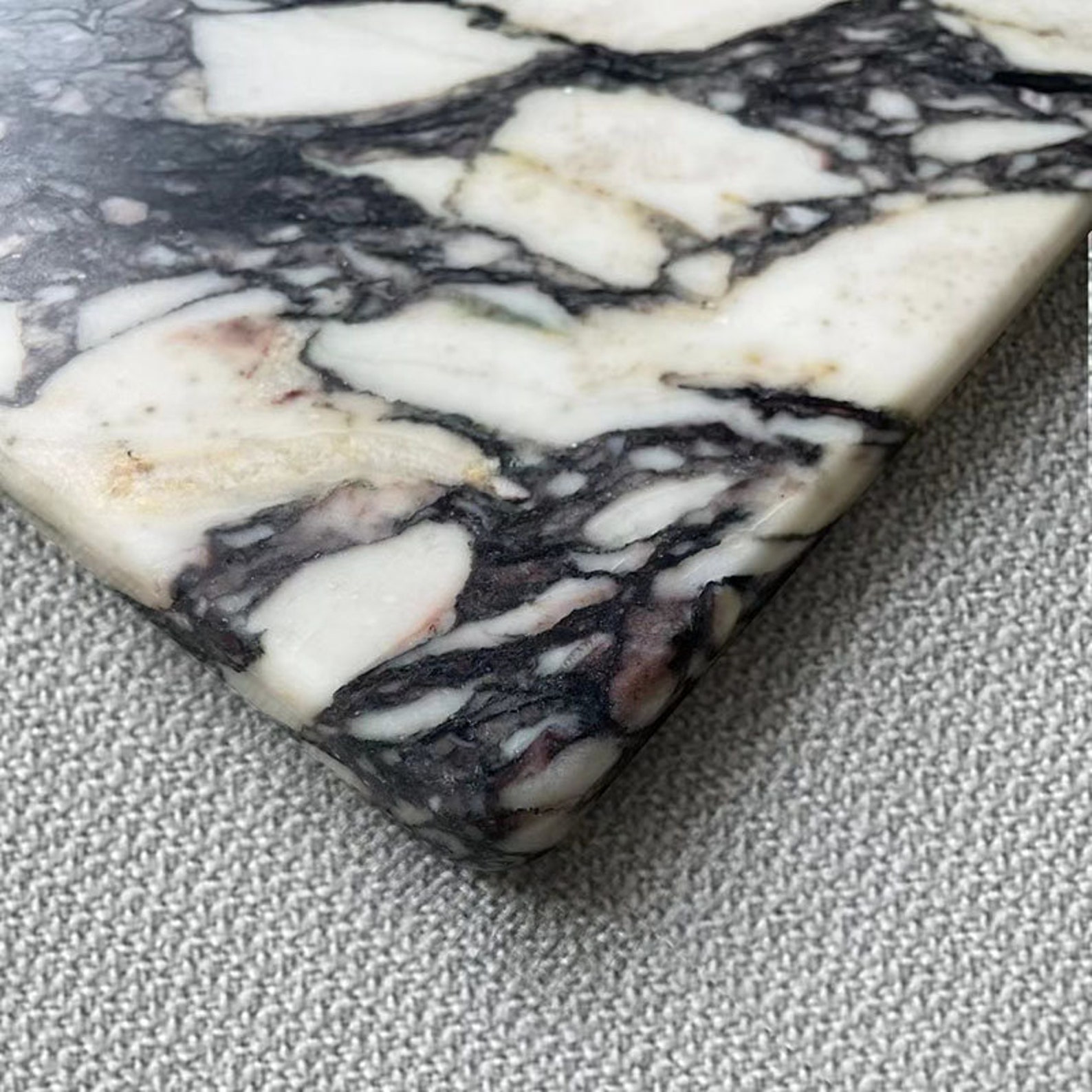 Calacatta Viola Solid Marble Rectangle Tray, Natural Marble Organizer ...
