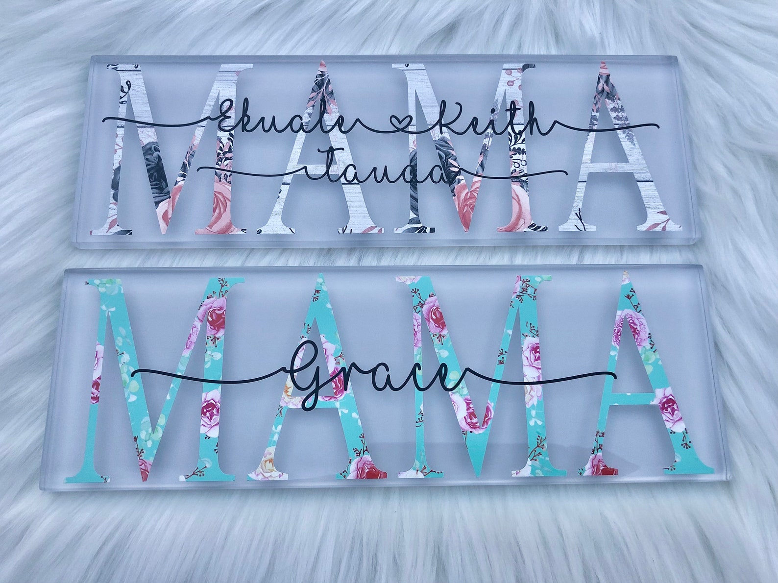 Personalized Mom Tile Mothers Day Glass Tile - Etsy