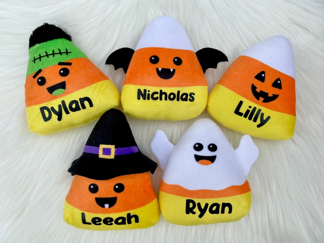 Personalized Halloween Candy Corn Plush for Kids, Trick or Treat Gift ...
