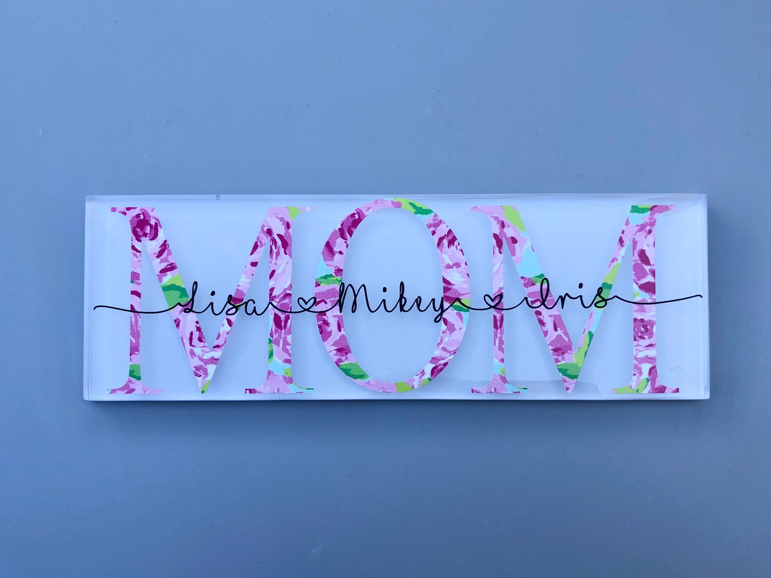 Personalized Mom Tile Mothers Day Glass Tile - Etsy