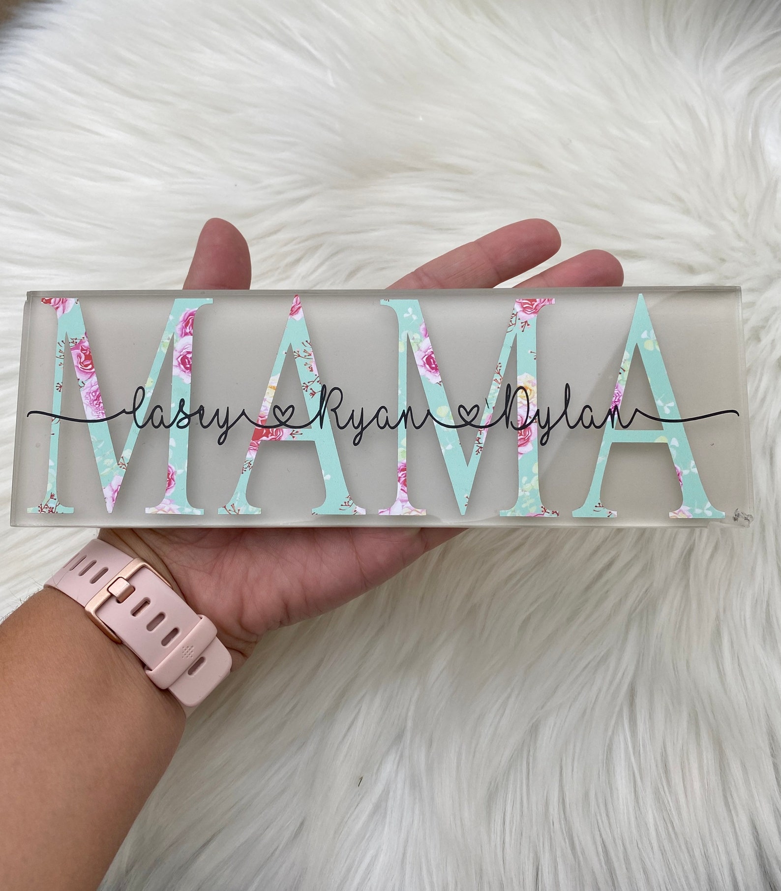 Personalized Mom Tile Mothers Day Glass Tile - Etsy