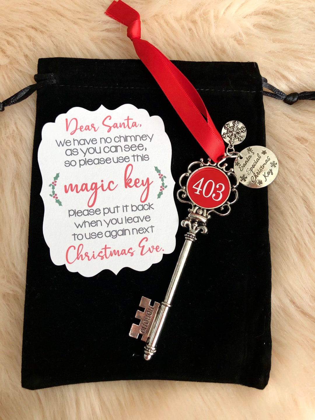Santa Key, Santa's Magic Key, Personalized Santa Key, Christmas Magic ...