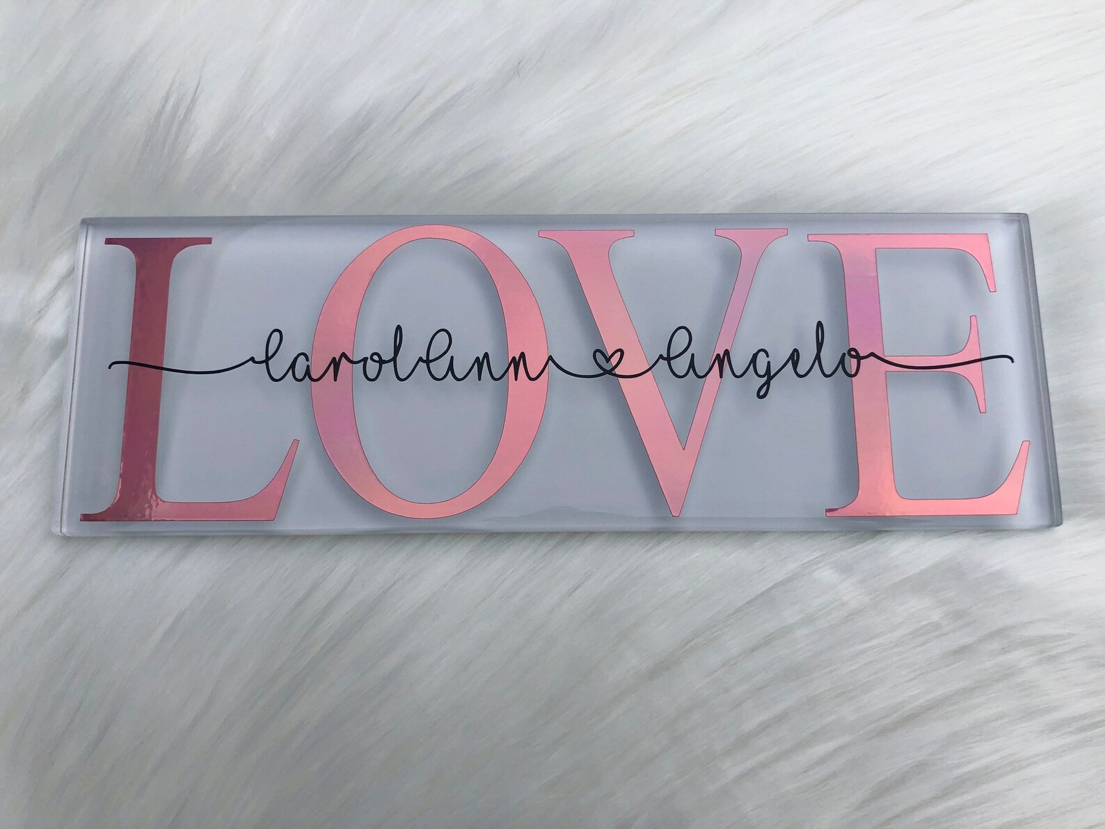 Personalized Love Tile Home Decor Sign for Couple - Etsy