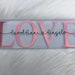 Personalized Love Tile, Home Decor Sign for Couple, Valentines Day Gift ...