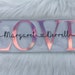 Personalized Love Tile, Home Decor Sign for Couple, Valentines Day Gift ...
