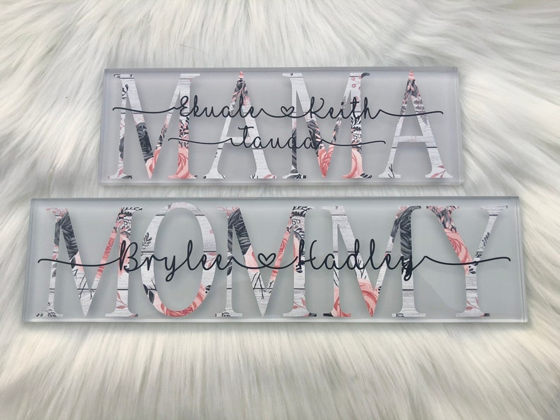 Personalized Mom Tile Mothers Day Glass Tile - Etsy