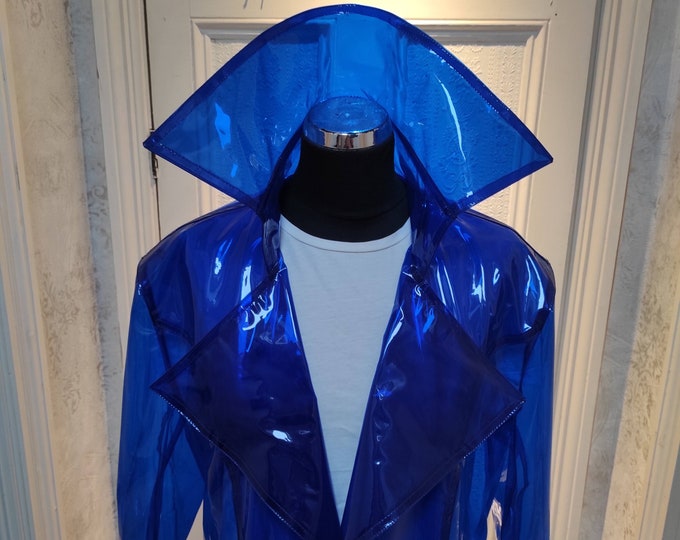 Vinyl Rain Jacket. PVC Extra Long Trench Coat for Men. - Etsy