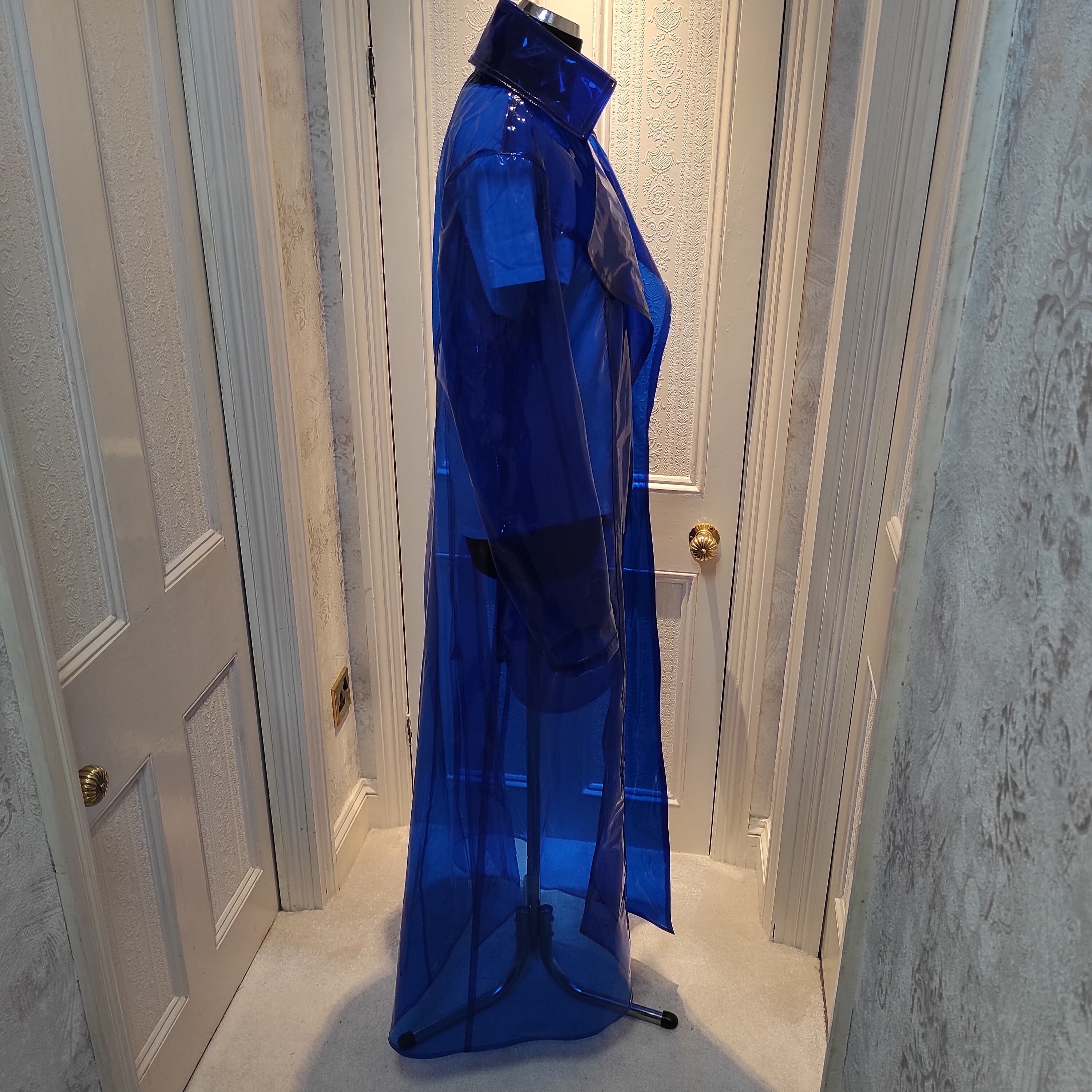 Vinyl Rain Jacket. PVC Extra Long Trench Coat for Men. - Etsy