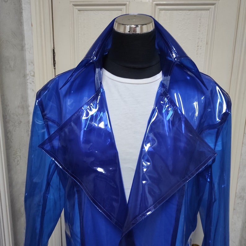 Vinyl Rain Jacket. PVC Extra Long Trench Coat for Men. - Etsy
